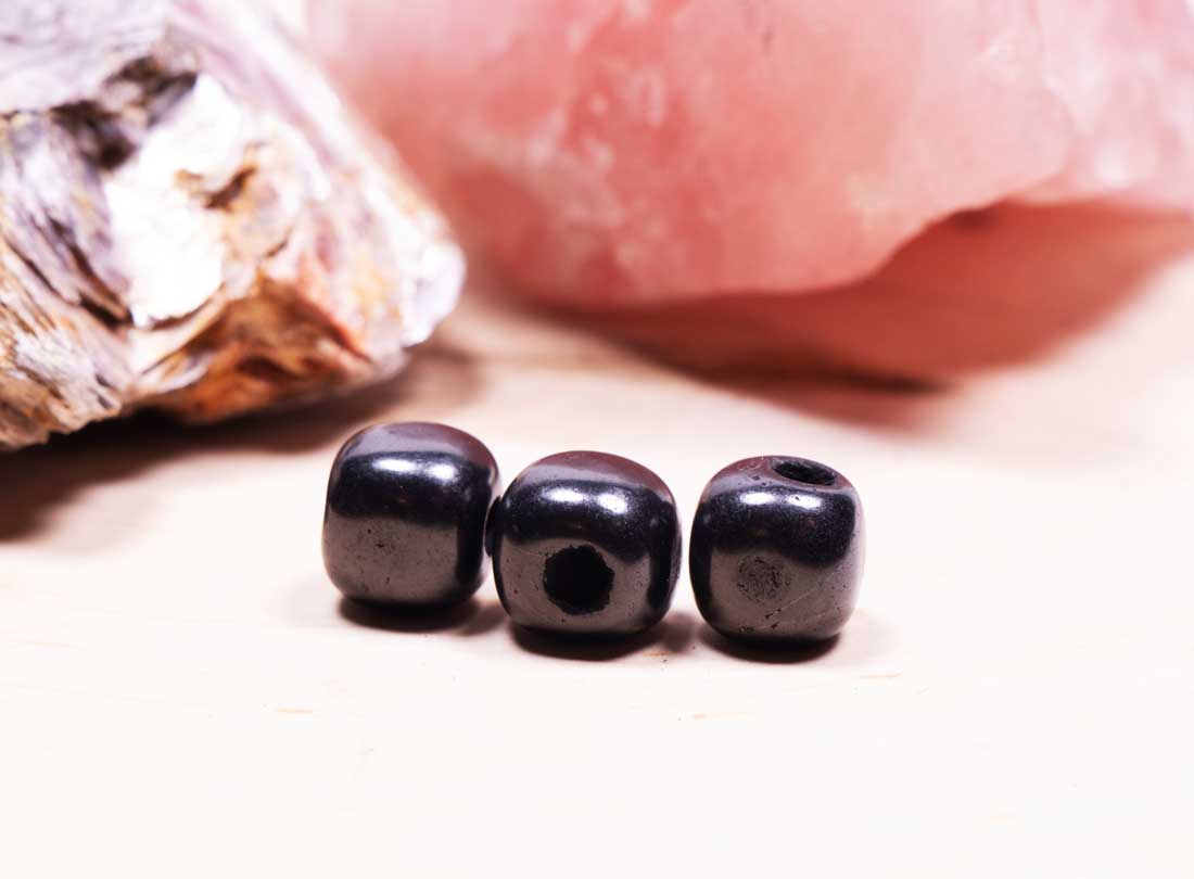 Shungite Beads - Authentic Karelian Shungite for Jewelry | Growing Healing