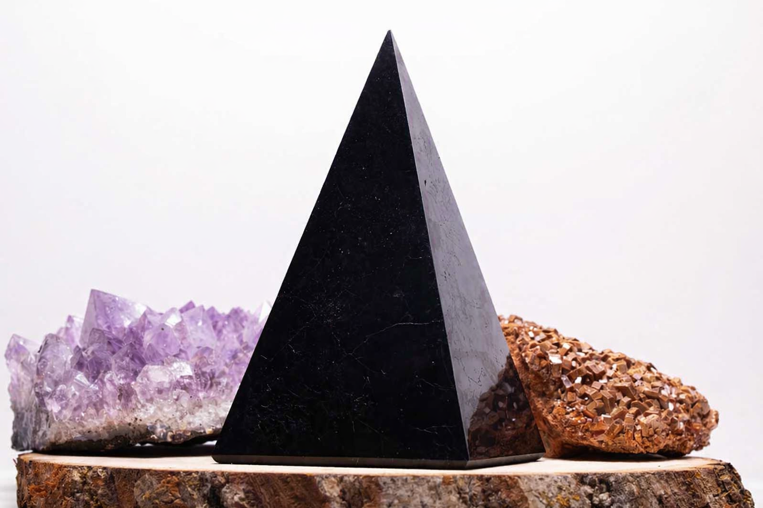 Hi-Pyramid - Hand-Carved Golod Shungite Pyramid | Sacred Geometry ...