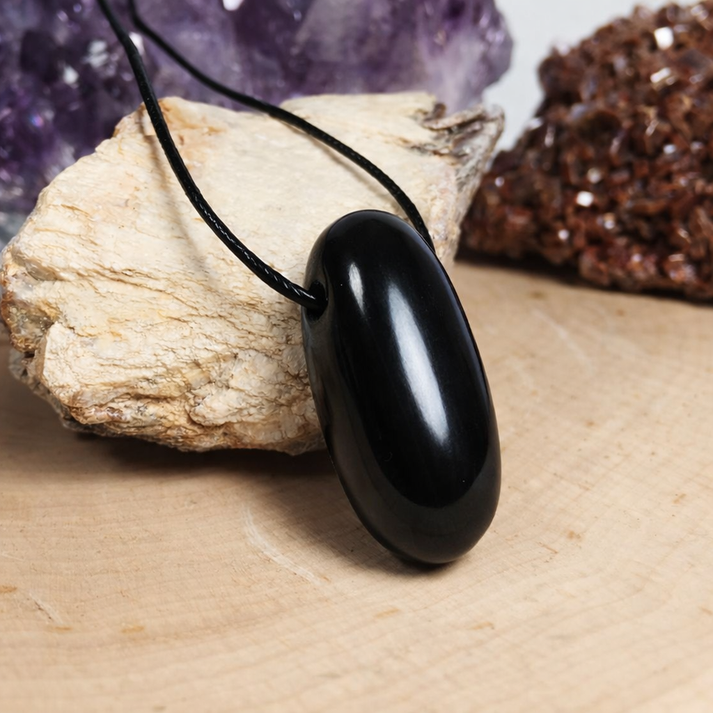 Shungite Balance Pendant — Handcrafted Type III Shungite Necklace ...